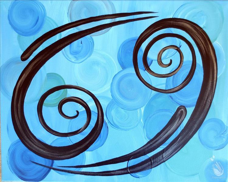 Paint Your Own Zodiac Sign - Cancer - Friday, June 17, 2016 - Painting ...